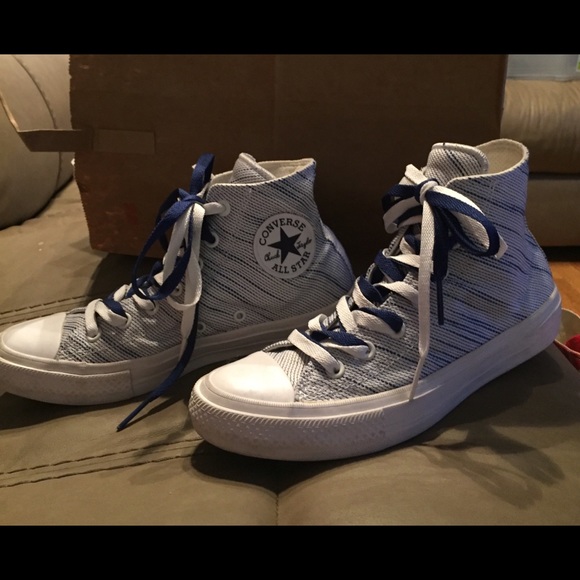 Converse | Shoes | Converse Chuck Taylor All Star Blue High Tops | Poshmark